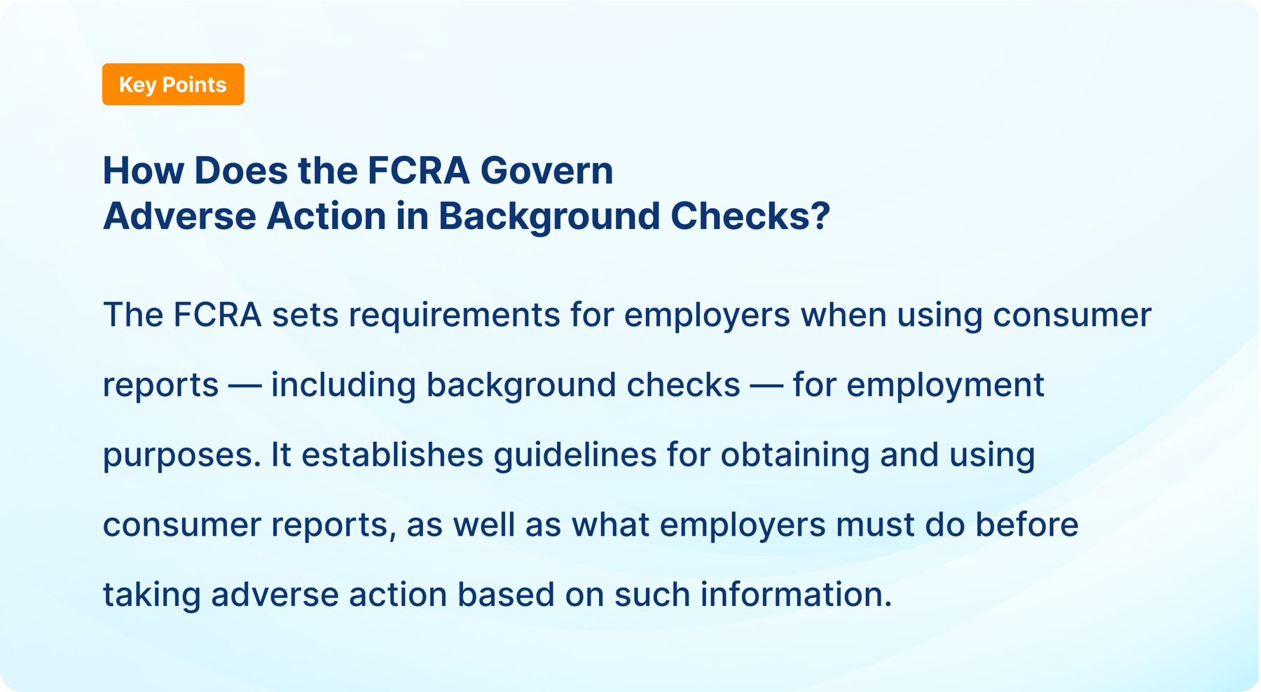 Adverse Action in Background Checks