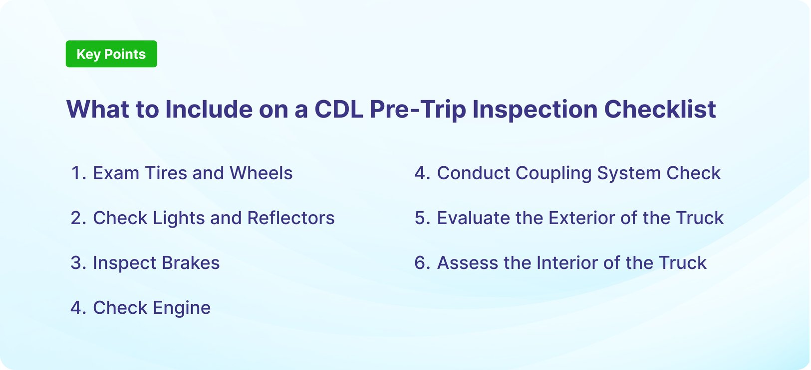 What is a Pre-Trip Inspection Checklist for Class A CDL?