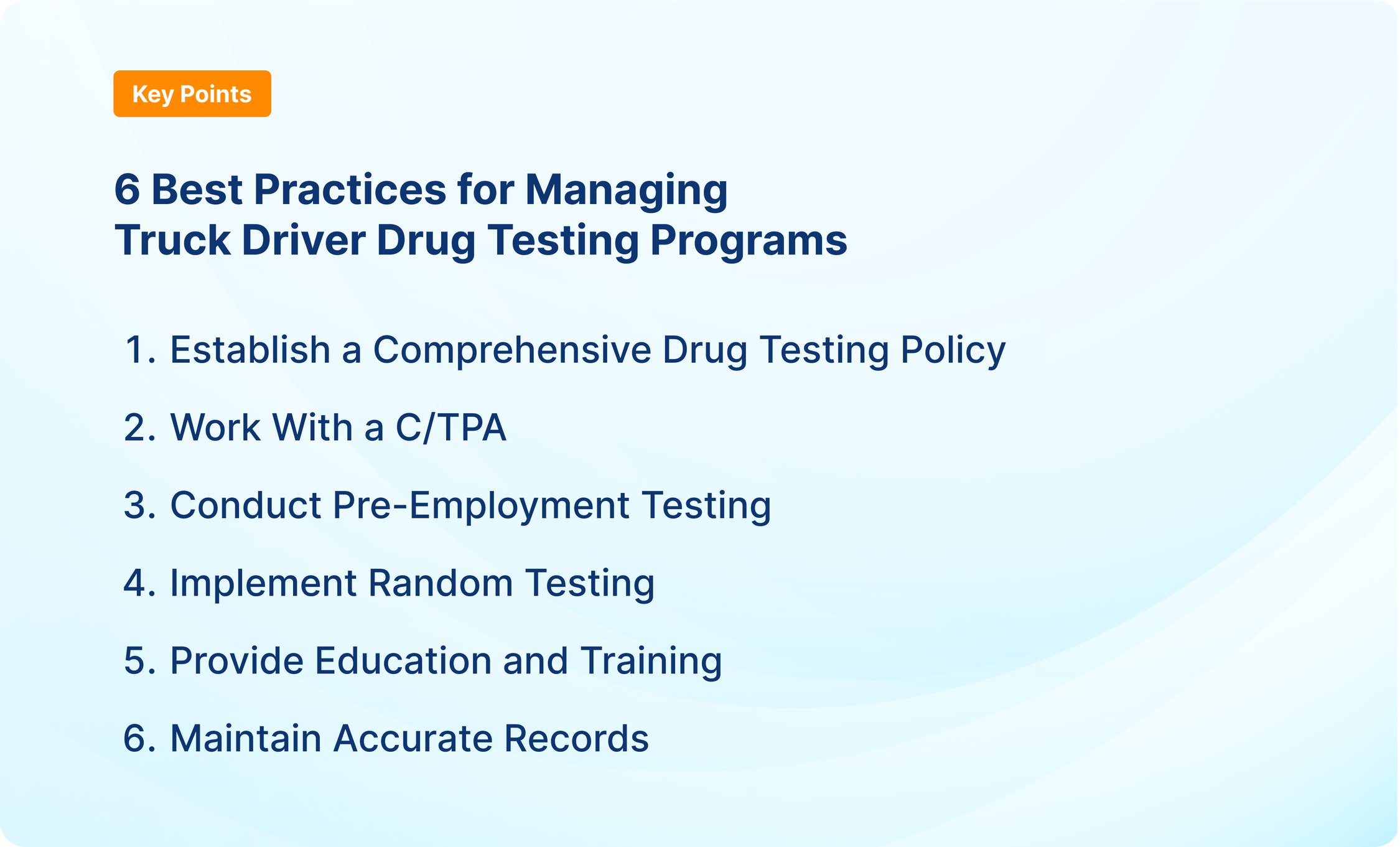 DOT CDL Drug Testing: Responsibilities for Employers