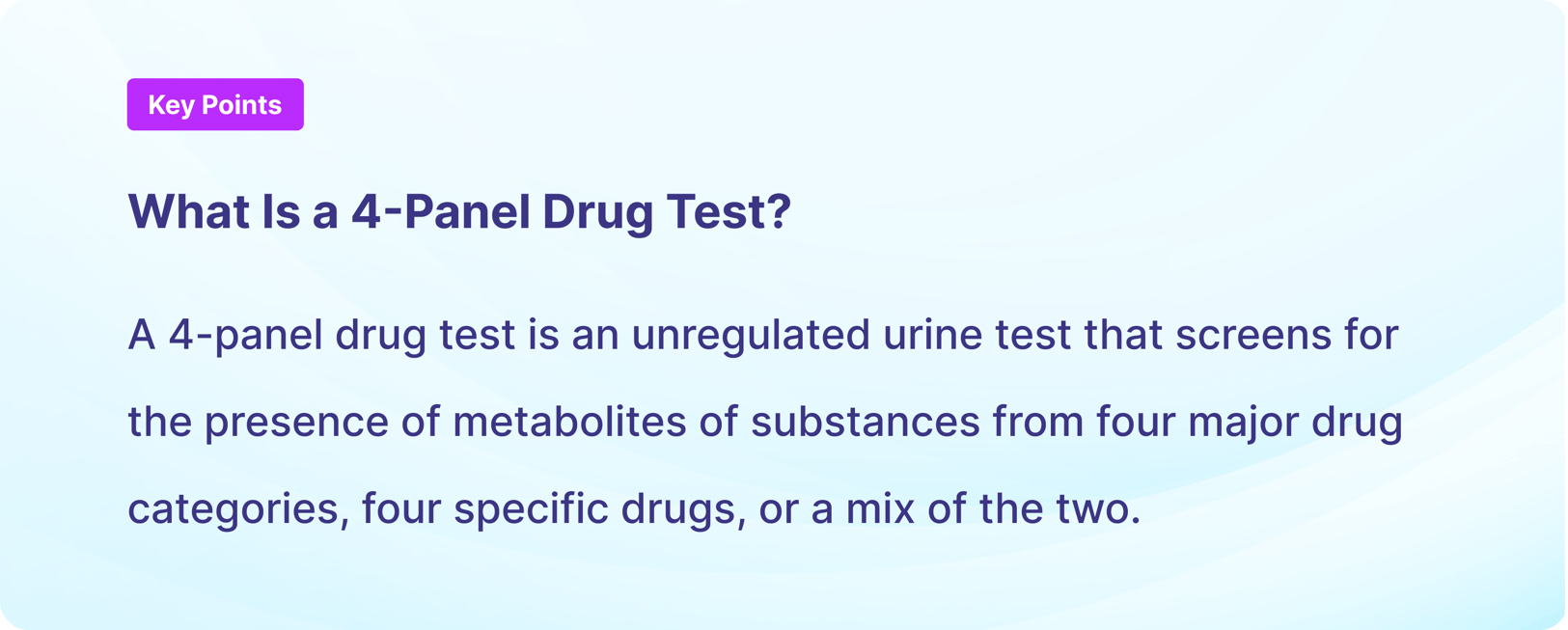 4-Panel Drug Test: Which Drugs, Timeframes, & Results