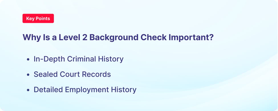 Level 2 Background Screening: Healthcare Essentials