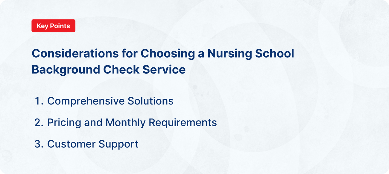 Top 5 Nursing School Background Check Services 2025