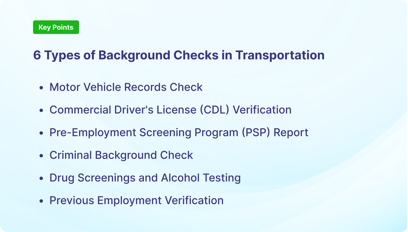 Truck Driver Risk Mitigation Through Background Checks