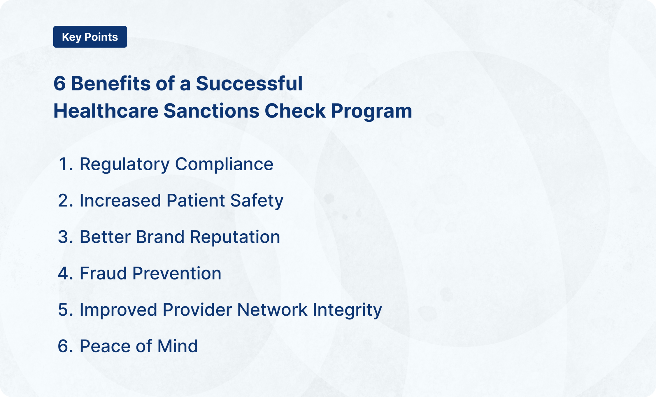 Key Insights: Guide to Healthcare Sanctions Background Checks