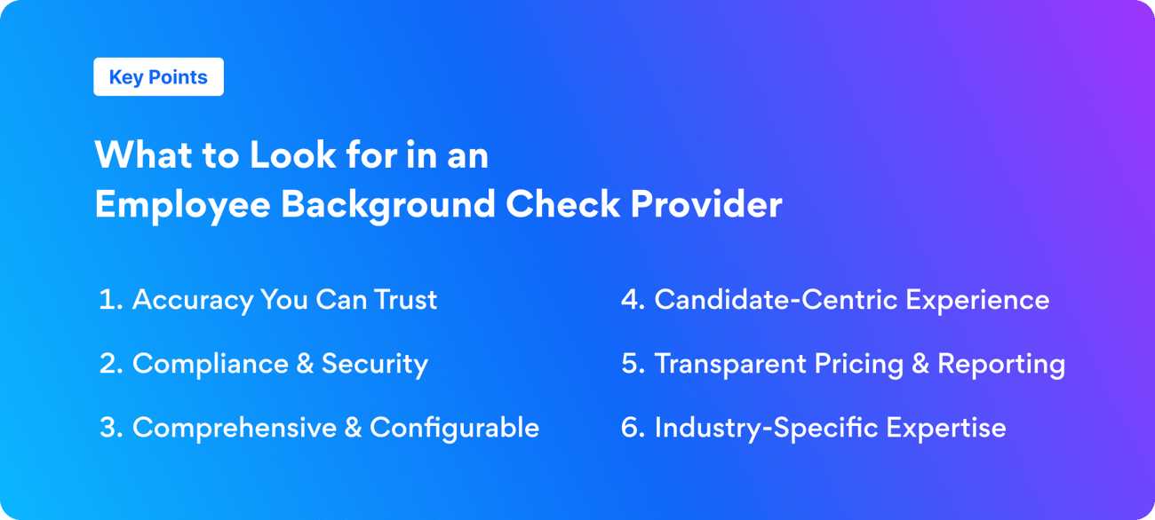 How to Choose the Best Background Check Provider