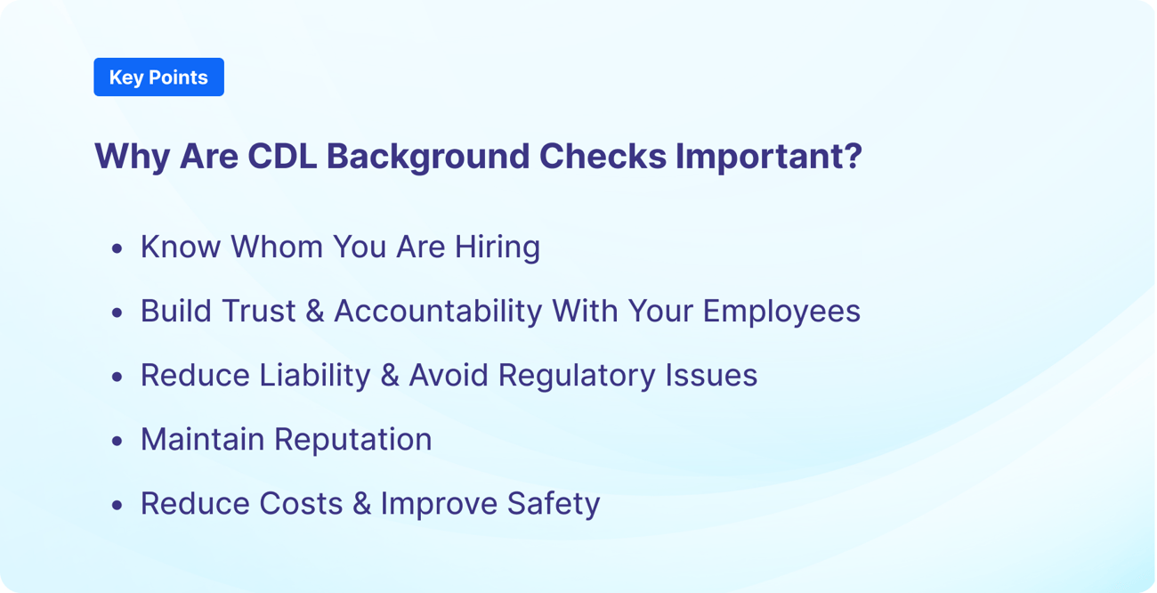 Important CDL Background Check Requirements You Should Know