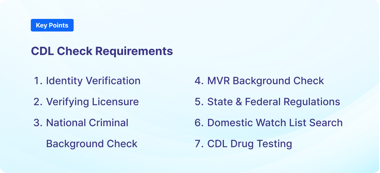 Important CDL Background Check Requirements You Should Know
