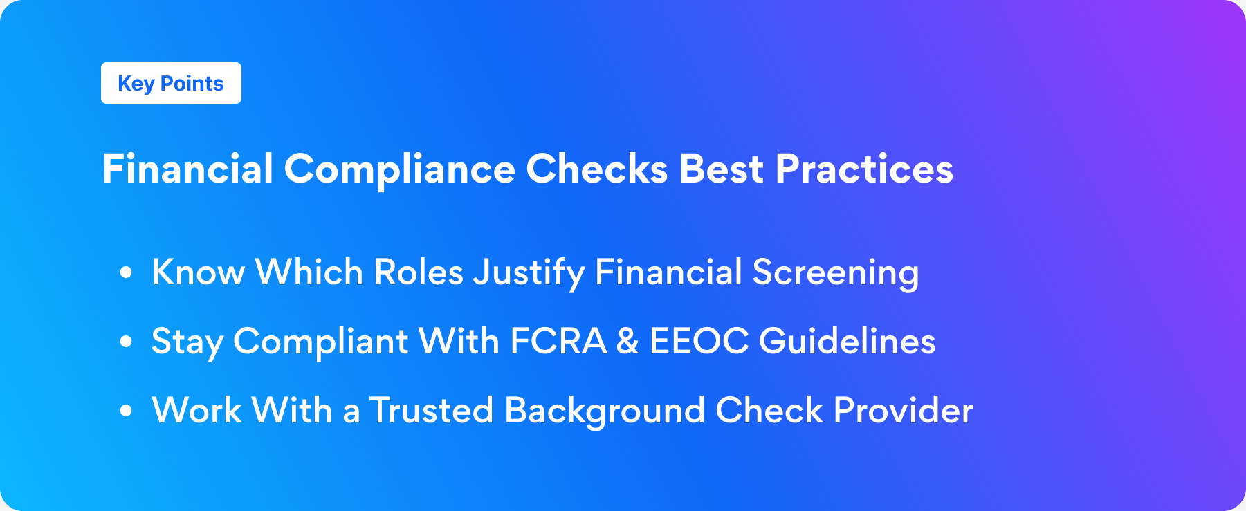 Financial Compliance Checks for High-Stakes Employee Roles