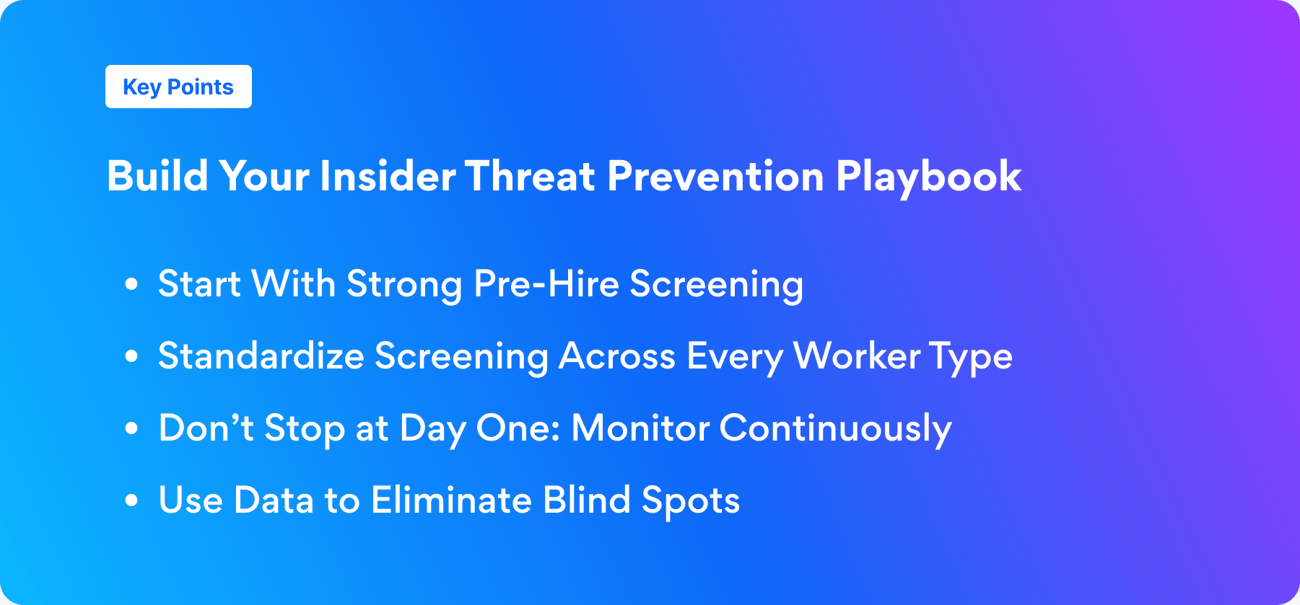 Insider Threat Prevention: Smarter Screening That Works