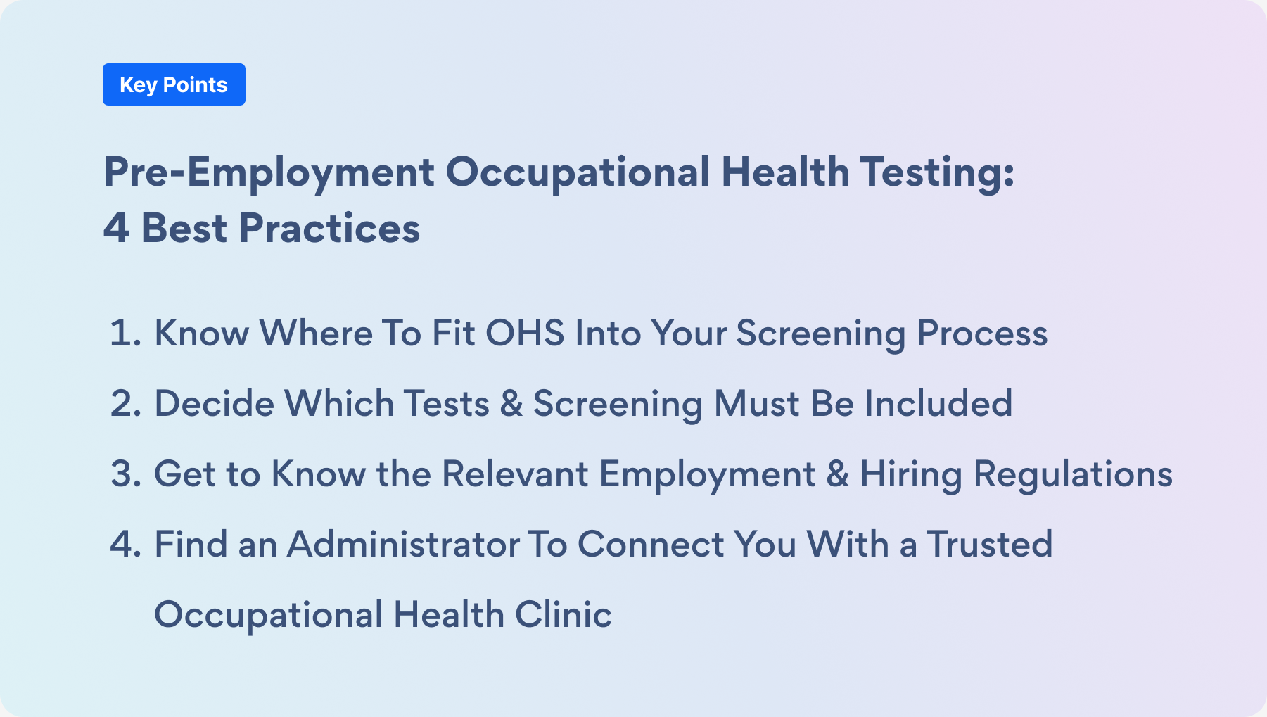 Ultimate Pre-Employment Occupational Health Testing Guide for Healthcare