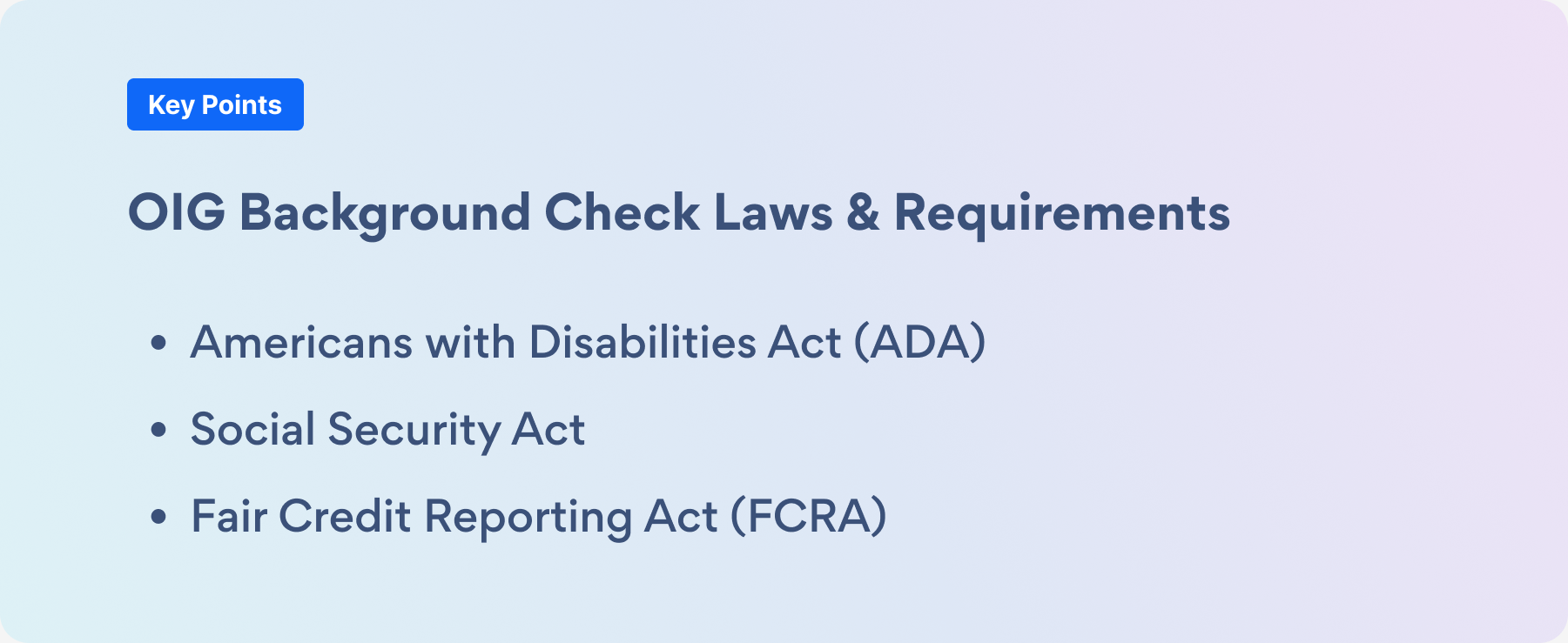 OIG Background Checks: Compliance, Tips & More