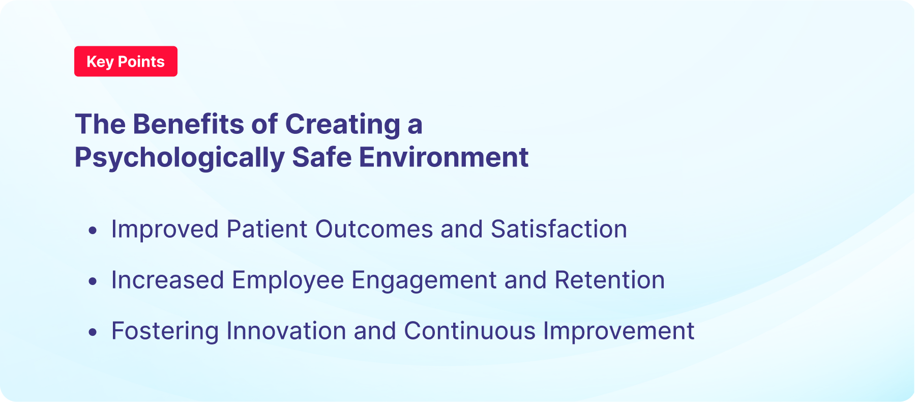 The Importance of Psychological Safety in Healthcare